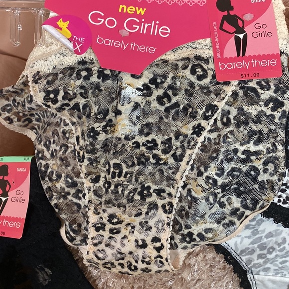 Intimates & Sleepwear | Go Girlie Barely There Black Lacetanga Lace ...